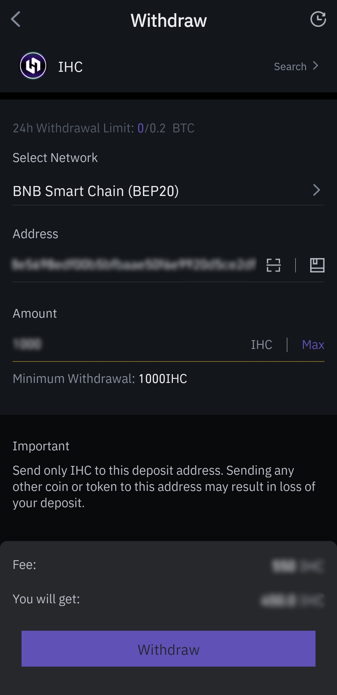 How to withdraw cryptocurrency | X-Meta Application – X-Meta Support Center